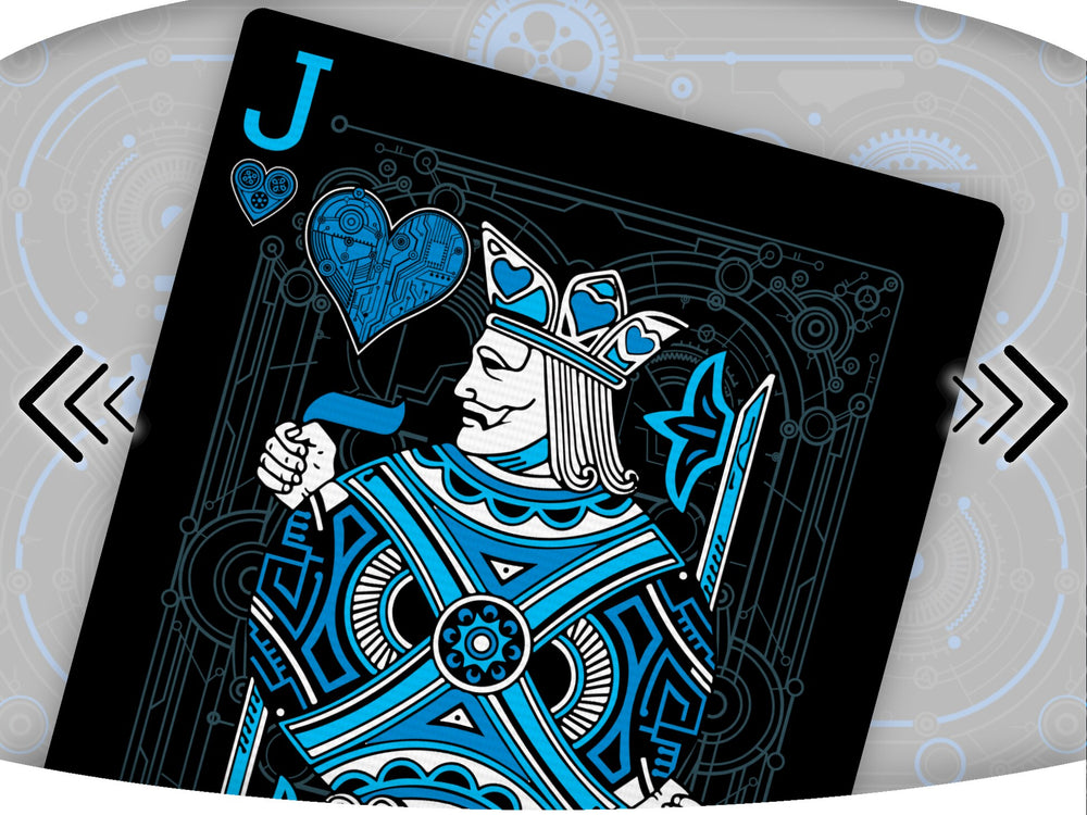 Neon-lit Cyberpunk Playing Cards | Talking Point Cards