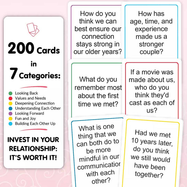 200 Ways to Rekindle Your Love with Couples Reconnect Cards Games ...
