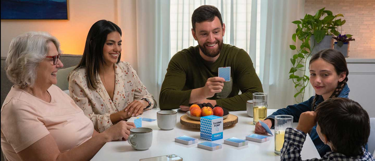 Talking Point Cards | Deep Conversation Starter Cards for Families