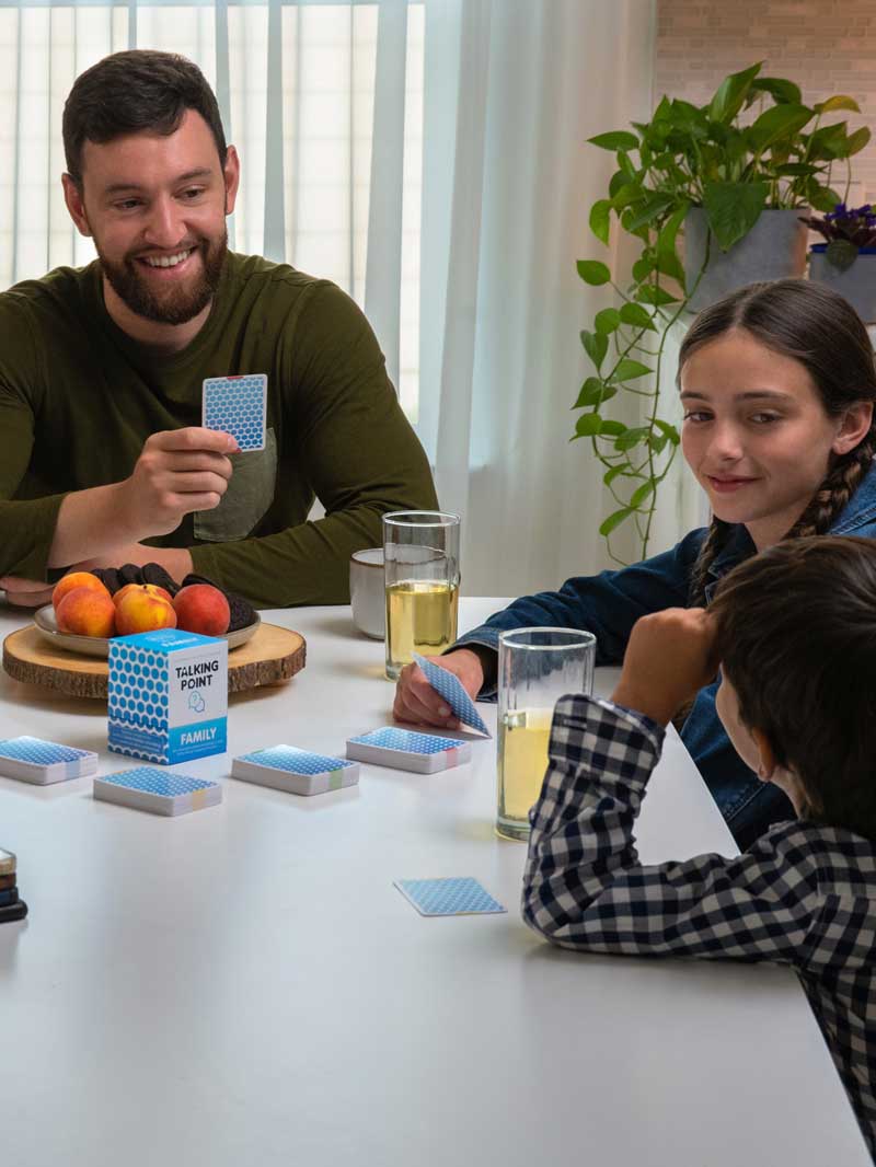 Talking Point Cards | Deep Conversation Starter Cards for Families